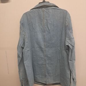 Giovanco | Suits & Blazers | Mens Blue Doublebreasted Blazer Denim Peak ...